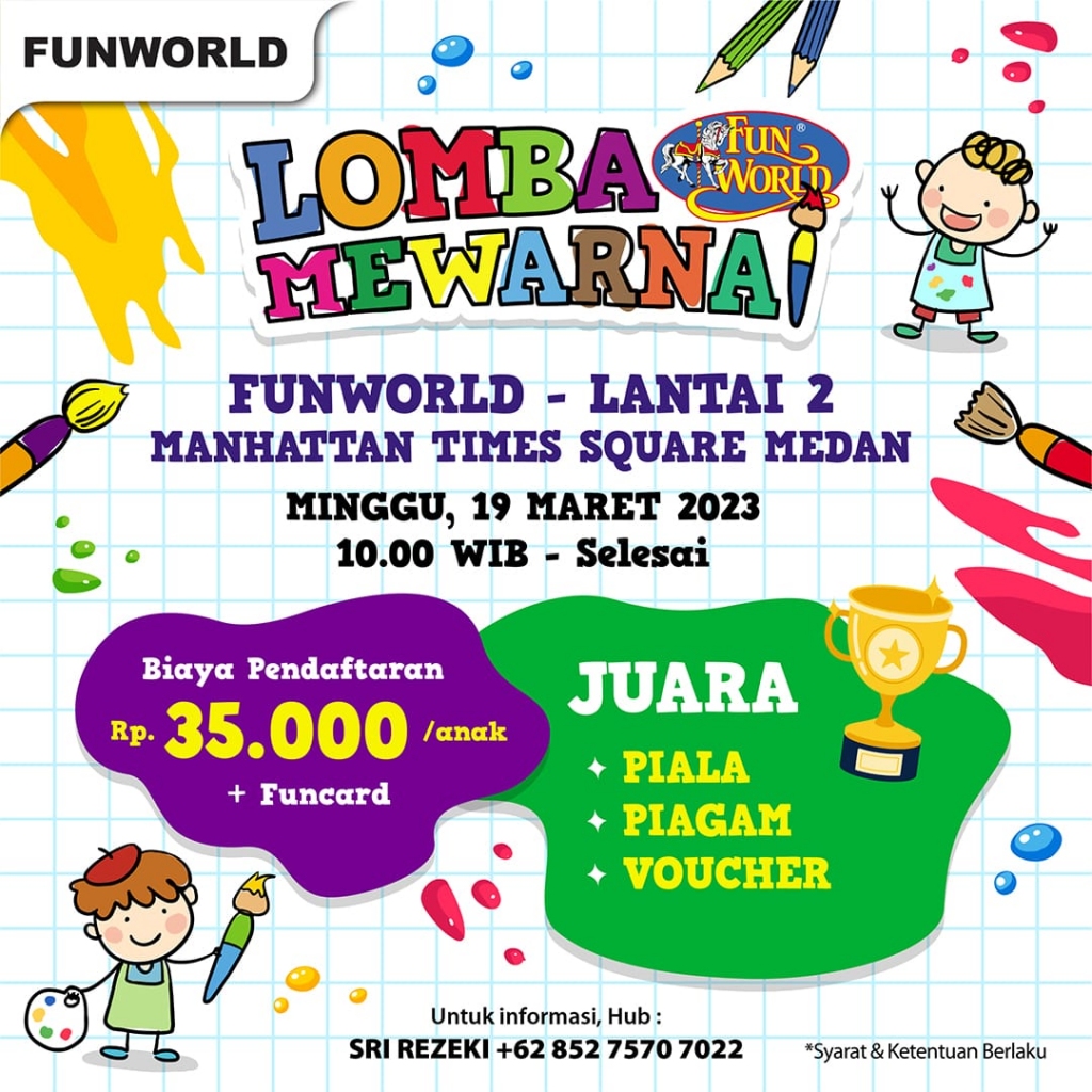 Lomba Mewarnai Funworld – Manhattan Times Square