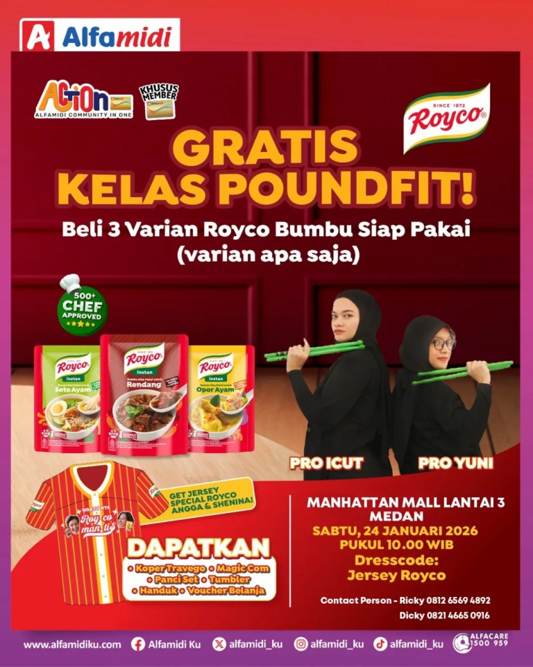 Poundfit Bersama Alfamidi dan Royco – Manhattan Times Square
